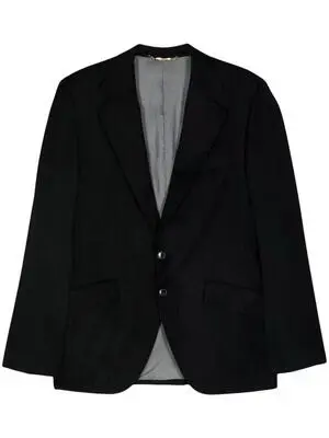 Dolce & Gabbana 2000s Pinstriped Single-breasted Jacket - Black