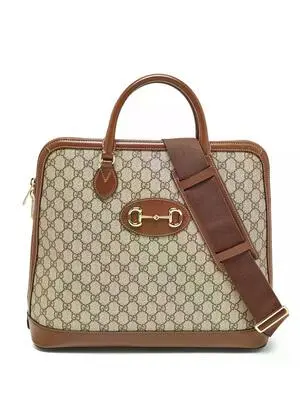 Gucci Gg Supreme Canvas Horsebit 1955 Two-way Handbag