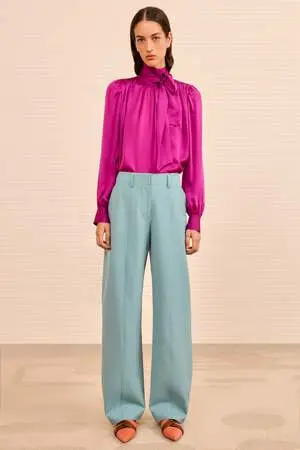 Ulla Johnson Ames Barrel Leg Trousers - Ocean