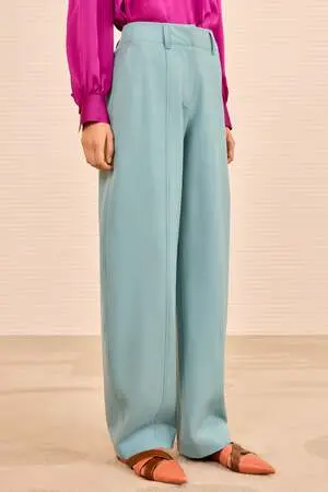 Ulla Johnson Ames Barrel Leg Trousers - Ocean
