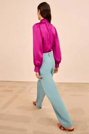 Ulla Johnson Ames Barrel Leg Trousers - Ocean