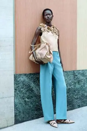 Ulla Johnson Ames Barrel Leg Trousers - Ocean