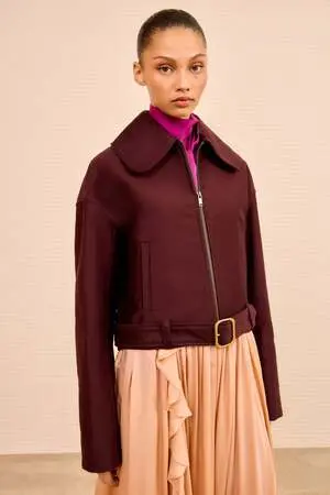 Ulla Johnson Signal Cropped Belted Jacket