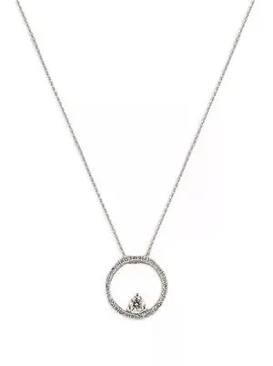 LB EXCLUSIVE 14k White Gold Diamond Pendant Necklace