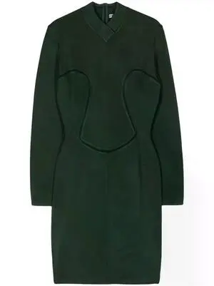 Alaïa 1991s Bodycon Knitted Dress - Green