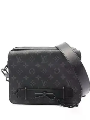 LOUIS VUITTON 2020 Monogram Eclipse Steamer Messenger Crossbody Bag - Black