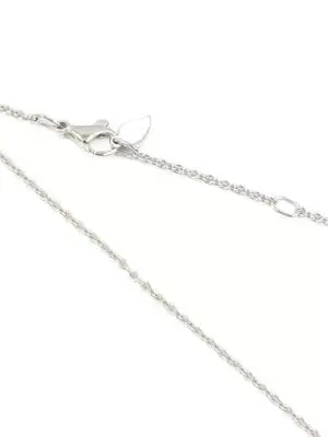 PIAGET 2010s 18k White Gold Diamond Leaf Pendant Necklace