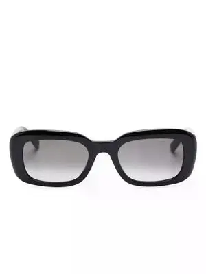 Saint Laurent Cassandre Logo Sunglasses - Black