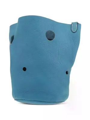 Hermès 2007 Mangeoire Bucket Bag - Blue