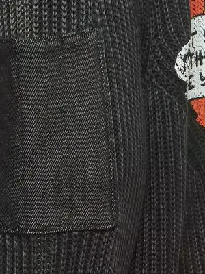Off-White Knitted Graphic Sweater