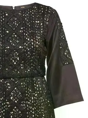 Maje Embroidered Bell-sleeves Dress
