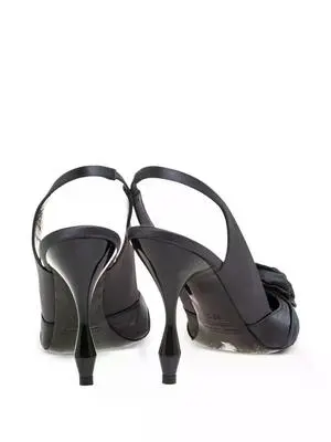 Marc Jacobs 95mm Rose-appliqué Slingback Sandals