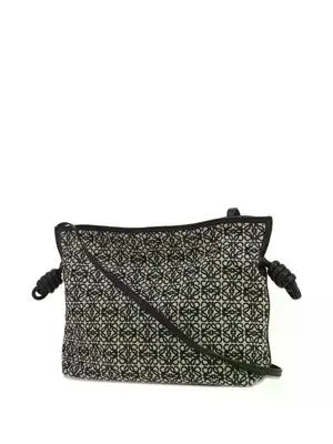 Loewe Flamenco Knot Clutch Bag - Black