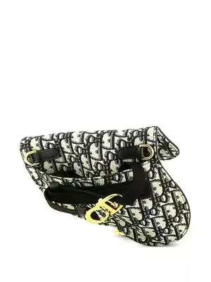 Dior Oblique Saddle Belt Bag - Blue