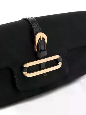 JIMMY CHOO Logo-plaque Shoulder Bag - Black