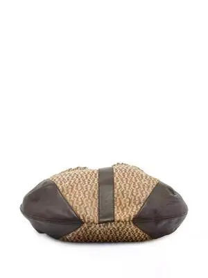 AIGNER Monogram Pattern Shoulder Bag - Neutrals