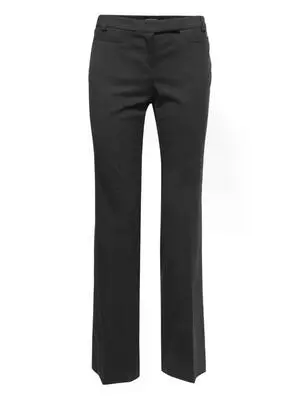 Emporio Armani Cotton Tailored Straight Leg Trousers