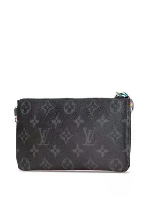 LOUIS VUITTON 2017 Monogram Eclipse Flash Fragment Iphone Case Handbag
