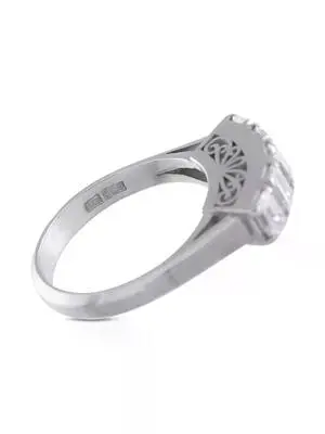 LB EXCLUSIVE Platinum Diamond Ring - Silver