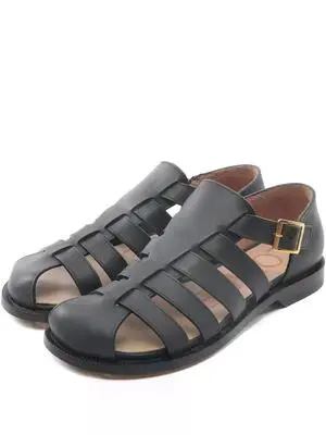 Loewe Campo Leather Cage Sandals
