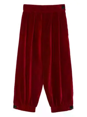 Saint Laurent 1991 Pleated Velvet Trousers