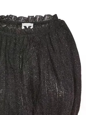 Missoni Gathered Lurex Top - Black