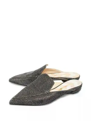 NICHOLAS KIRKWOOD Beya Pointed-toe Mules - Silver