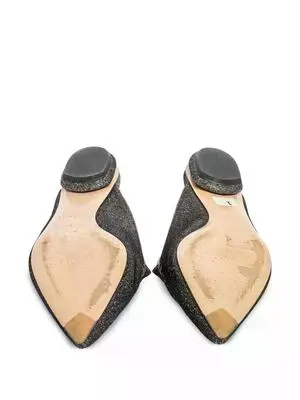 NICHOLAS KIRKWOOD Beya Pointed-toe Mules - Silver