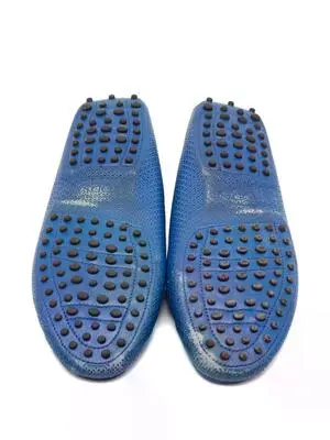 TOD'S Vintage Perforated Leather Loafers