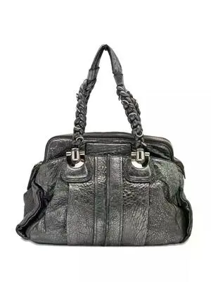 Chloé Héloïse Leather Tote Bag - Silver