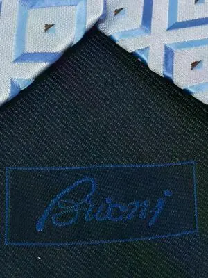 Brioni Geometric-pattern Silk Tie