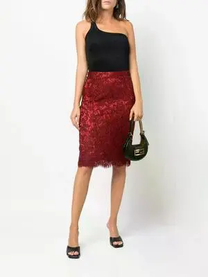 Dolce & Gabbana Circa 2000s Lace Pencil Skirt