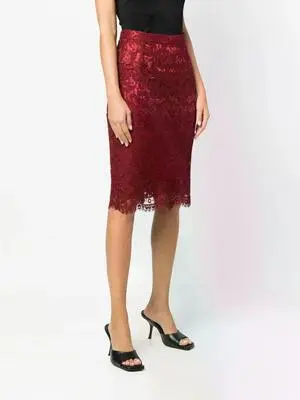 Dolce & Gabbana Circa 2000s Lace Pencil Skirt
