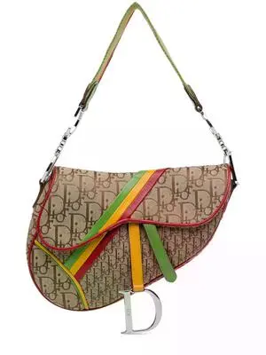 Dior Diorissimo Rasta Saddle Shoulder Bag - Brown