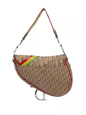 Dior Diorissimo Rasta Saddle Shoulder Bag - Brown