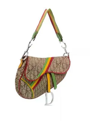 Dior Diorissimo Rasta Saddle Shoulder Bag - Brown