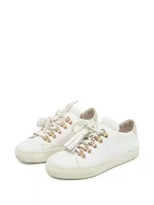 TOD'S Tassel Detail Lace-up Sneakers - White