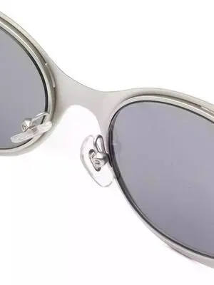 Versace 2010s Medusa Oval-frame Sunglasses