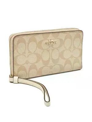 COACH VINTAGE Pre-owned Monogram Zip-around Wallet