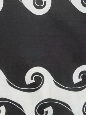 Diane Von Furstenberg Vintage Wave-pattern Silk Dress