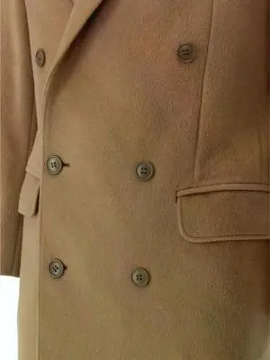 A.N.G.E.L.O. VINTAGE CULT 1970s Camel Wool-cashmere Blend Double-breasted Coat