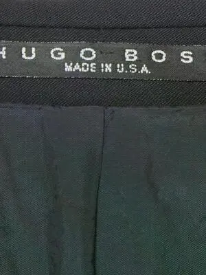 BOSS Single-breasted Wool Blazer - Blue