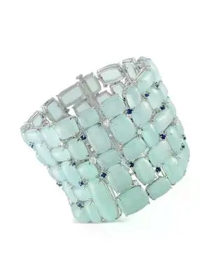 SOFIA 18k White Gold Multi-stone Bracelet - Grey