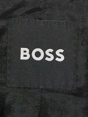 BOSS Single-breasted Gabardine Blazer - Black
