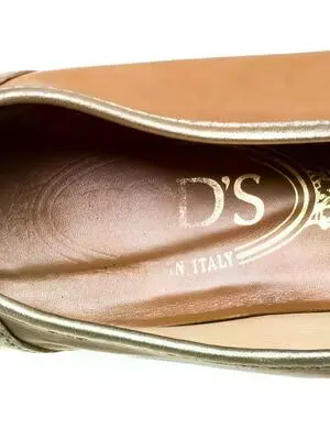 TOD'S Vintage Leather Sneakers - Neutrals