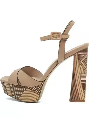 Le Silla Block Heel Sandals For Women