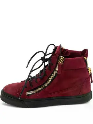 GIUSEPPE ZANOTTI High Top Sneakers - Red