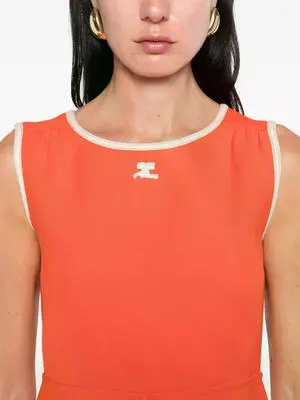 COURREGES 1970s Sleeveless Mini Dress