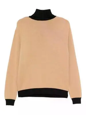 Gianfranco Ferre 1990s Patterned Intarsia-knit Sweater