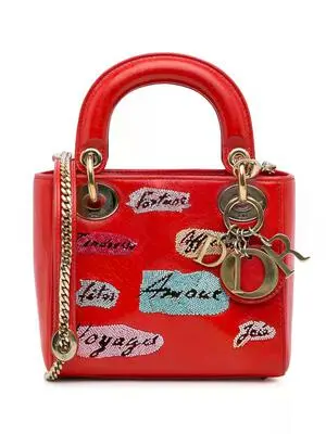 Dior Mini Lady Handbag - Red